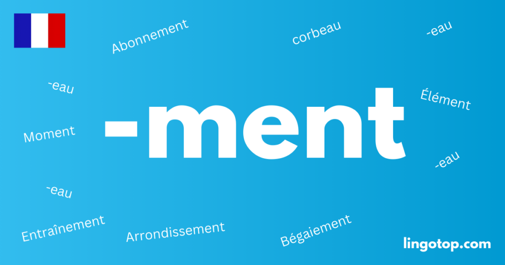 Mots français se terminant par -ment